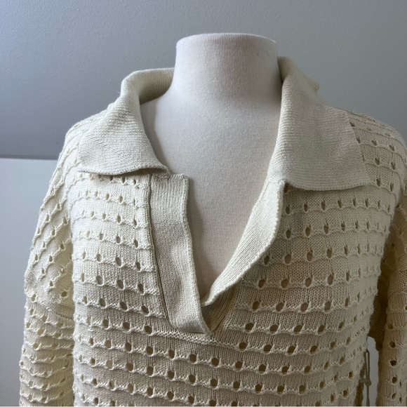 Joie | Sweaters | Joie Nwt Cream Eyelet Cottagecore Coastal Grandma ...